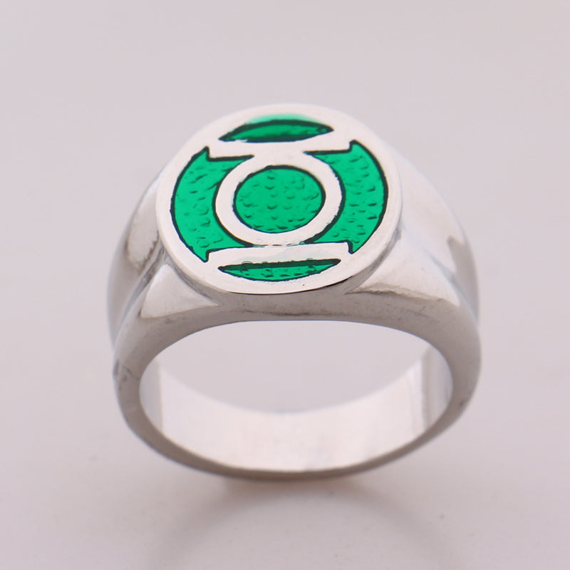 Green Lantern Ring Silver